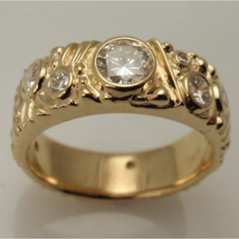 Custom Textured Bezel Band - 1000033